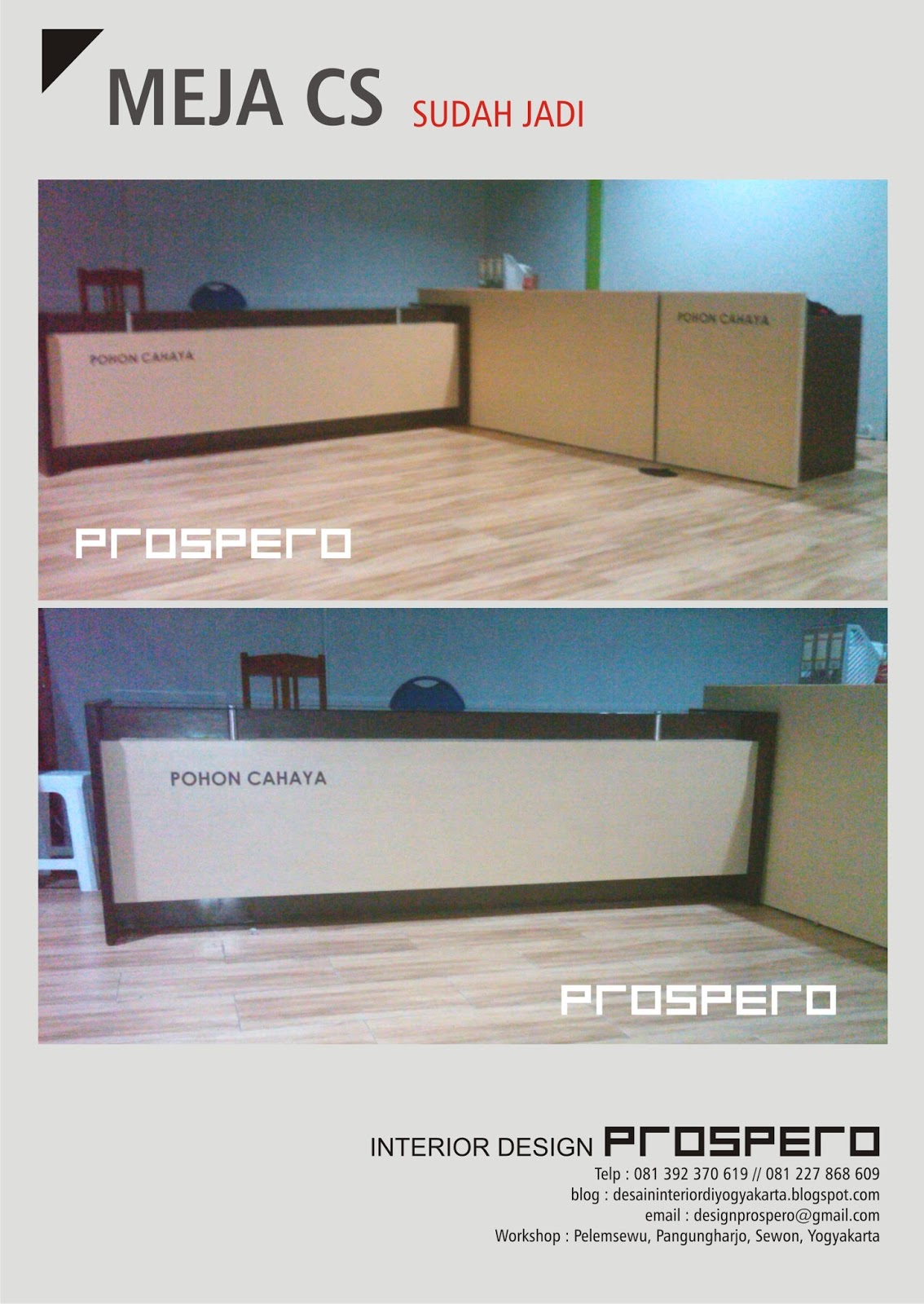 JASA DESAIN INTERIOR DI YOGYAKARTA: ruang direktur + minibar + apotek