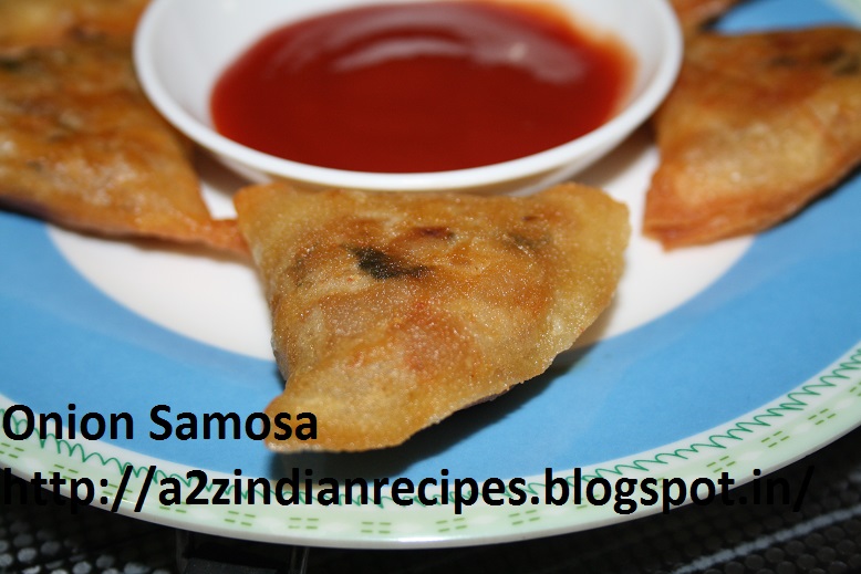 a2zindianrecipes: Onion Mini Samosa