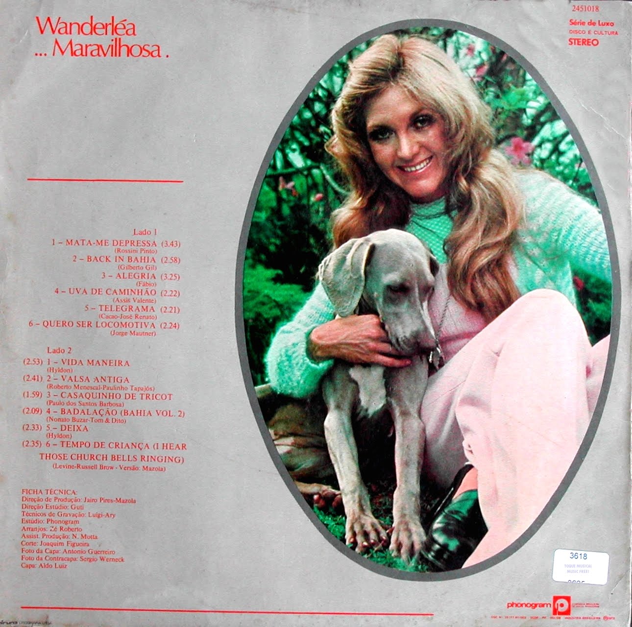 "Discos, Música e Informação": WANDERLÉA - MARAVILHOSA (1972 - Polydor)