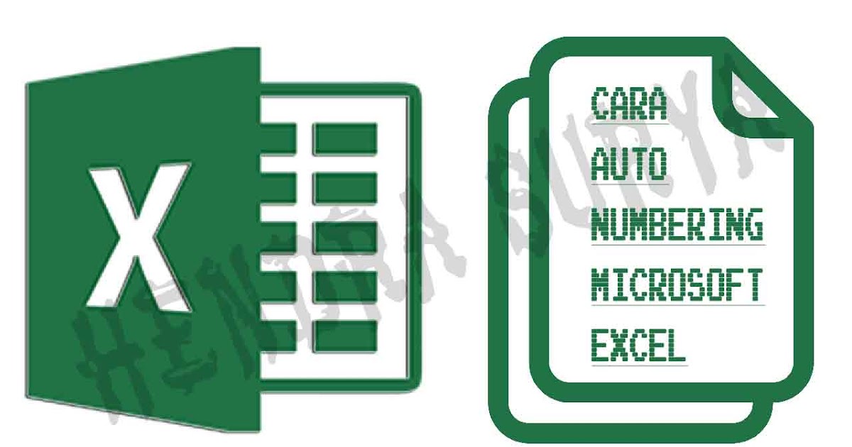 Cara Auto Numbering Di Microsoft Excel