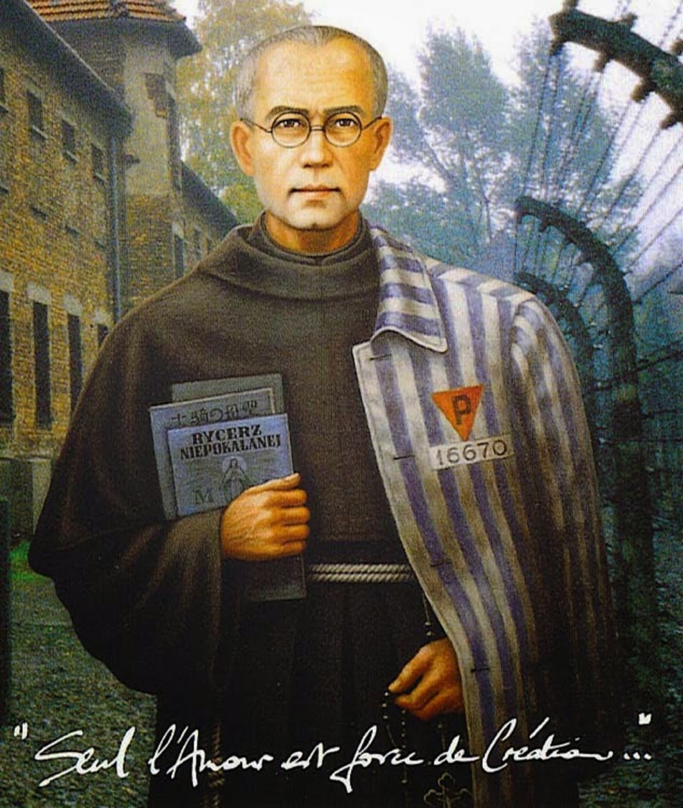 Santo de hoy - Maximiliano María Kolbe, Santo presbítero mártir (+1941 ...