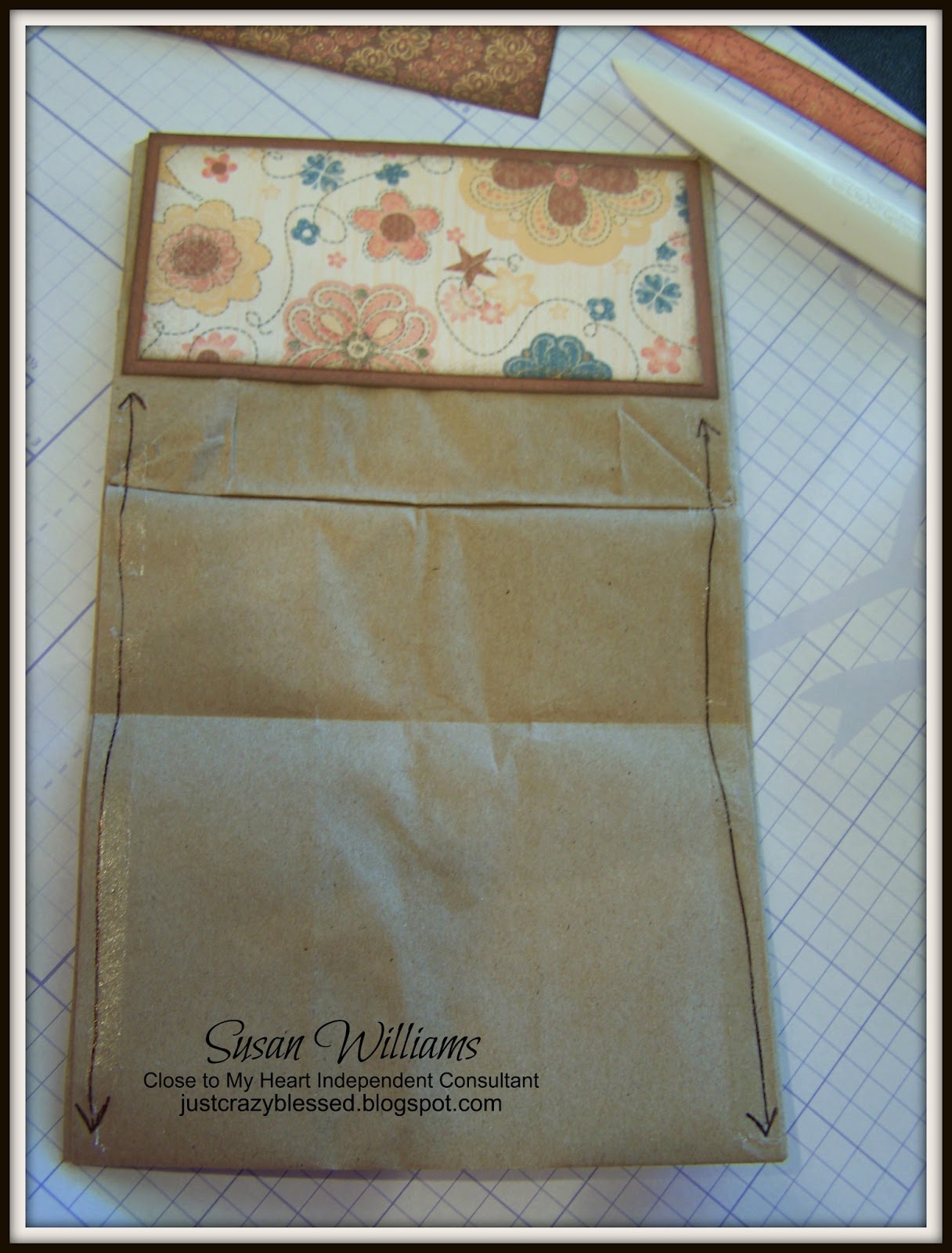 Just Crazy Blessed : Paper Bag Pocket Tutorial