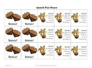 Speech Fun House: Help to collect acorns with Acorn Articulation