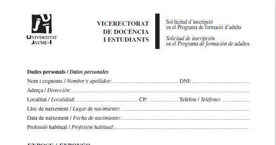 DISEÑO DE DOCUMENTOS ADMINISTRATIVOS / DISSENY DE DOCUMENTS ADMINISTRATIUS.