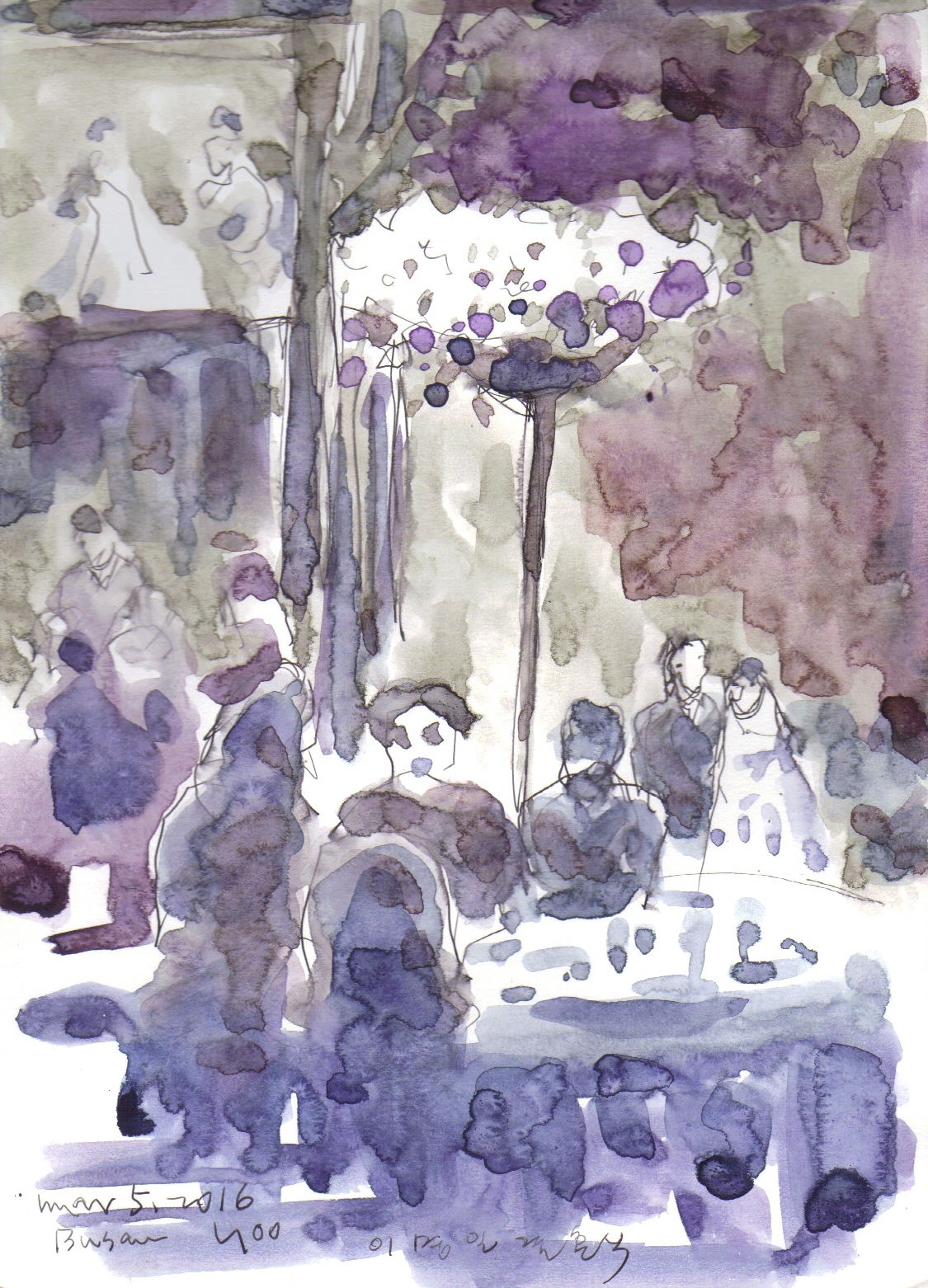 Yoo Drawing: sketches at wedding ceremony