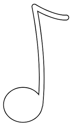 early play templates: Music coloring images in public domain