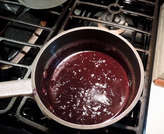 The Briny Lemon: Pork Scaloppini with Blueberry-Red Wine Reduction