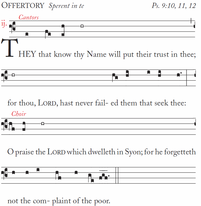 So you want to sing the Offertory? - Chant Café