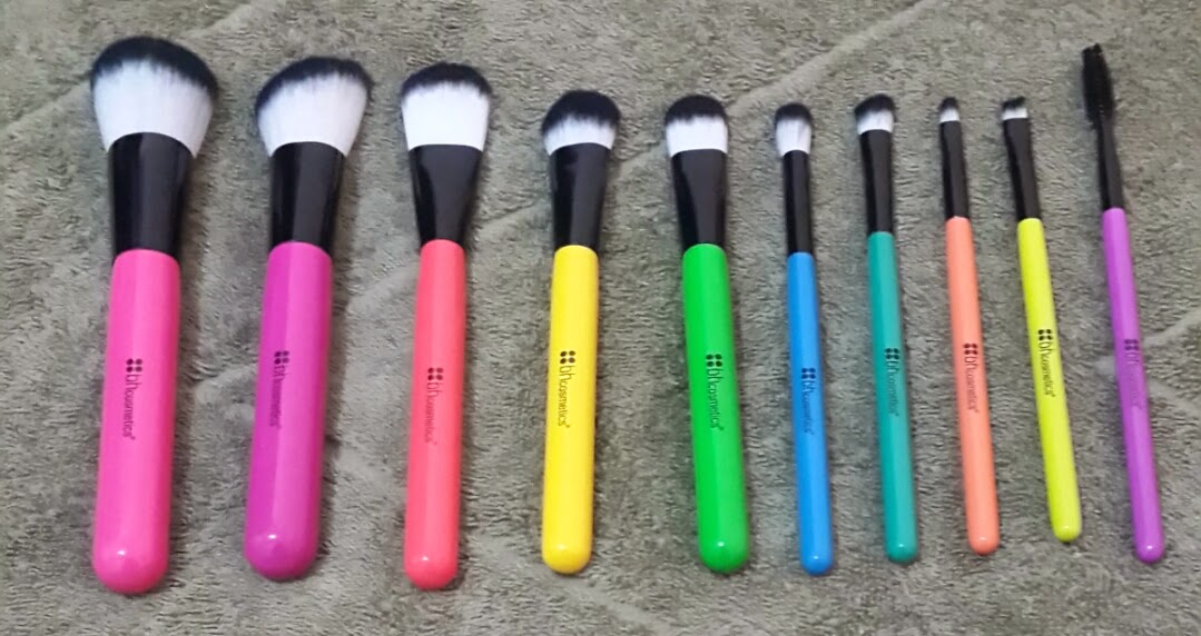 [REVIEW] - BH Cosmetics Pop Art Brush Set (10 Brushes) | Handini Audita