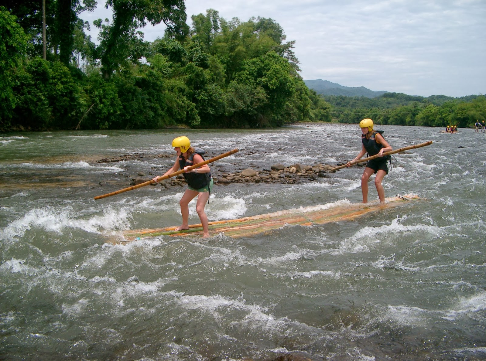 our journeys, our journals: Borneo Challenge: Bamboo Rafting on the River