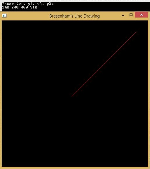 VTU CSE LABS: CG 1 - BRESENHAM’S LINE ALGORITHM