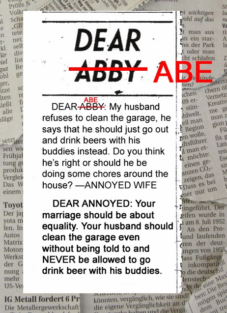 SuperWhizBang!: What if Men Wrote Advice Columns?