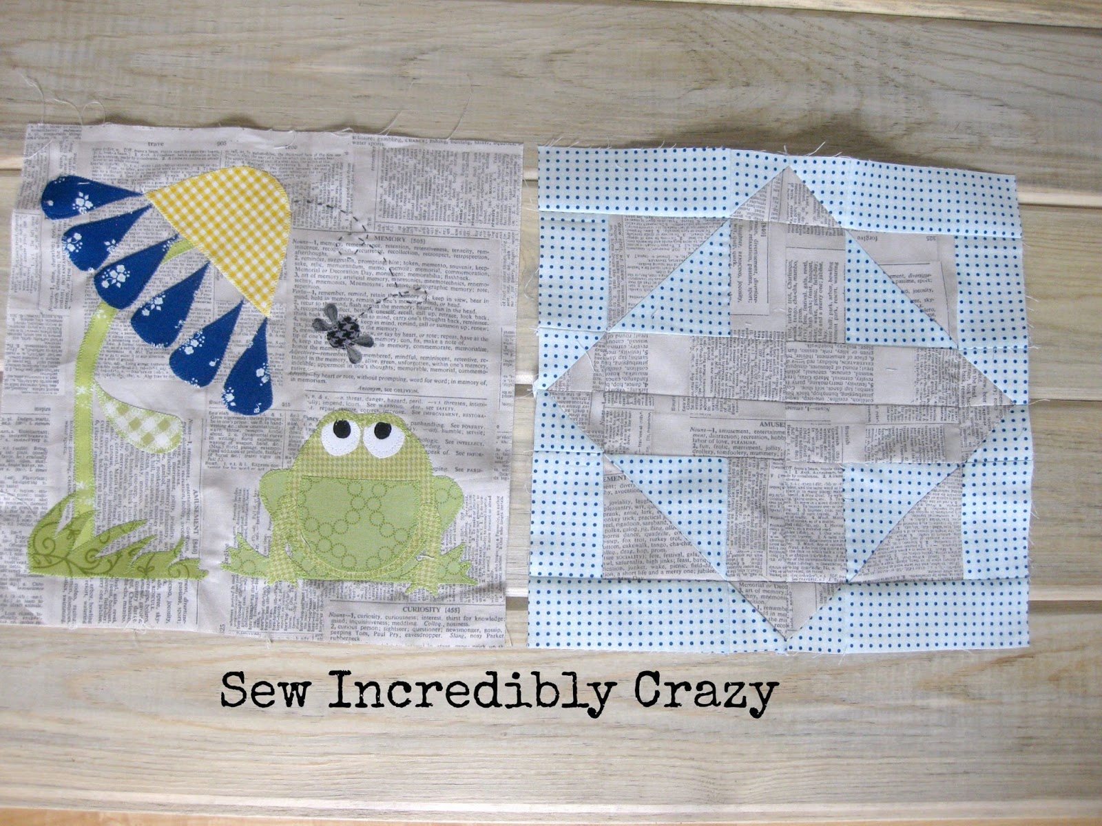 Sew Incredibly Crazy: In Our Garden Block of the Month Blocks #1 and #2