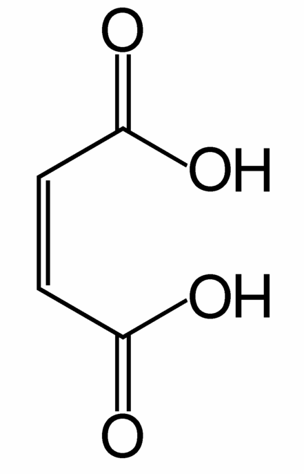 Transformación de ácido maleico a fumárico.