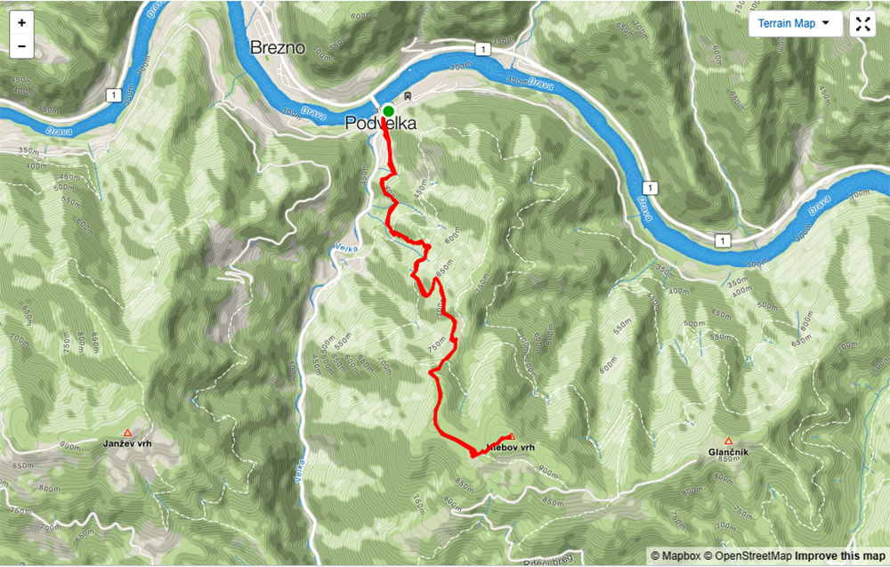 Narava hribi in gore: Podvelka-Sv Ignacij-Hlebov vrh 913 m