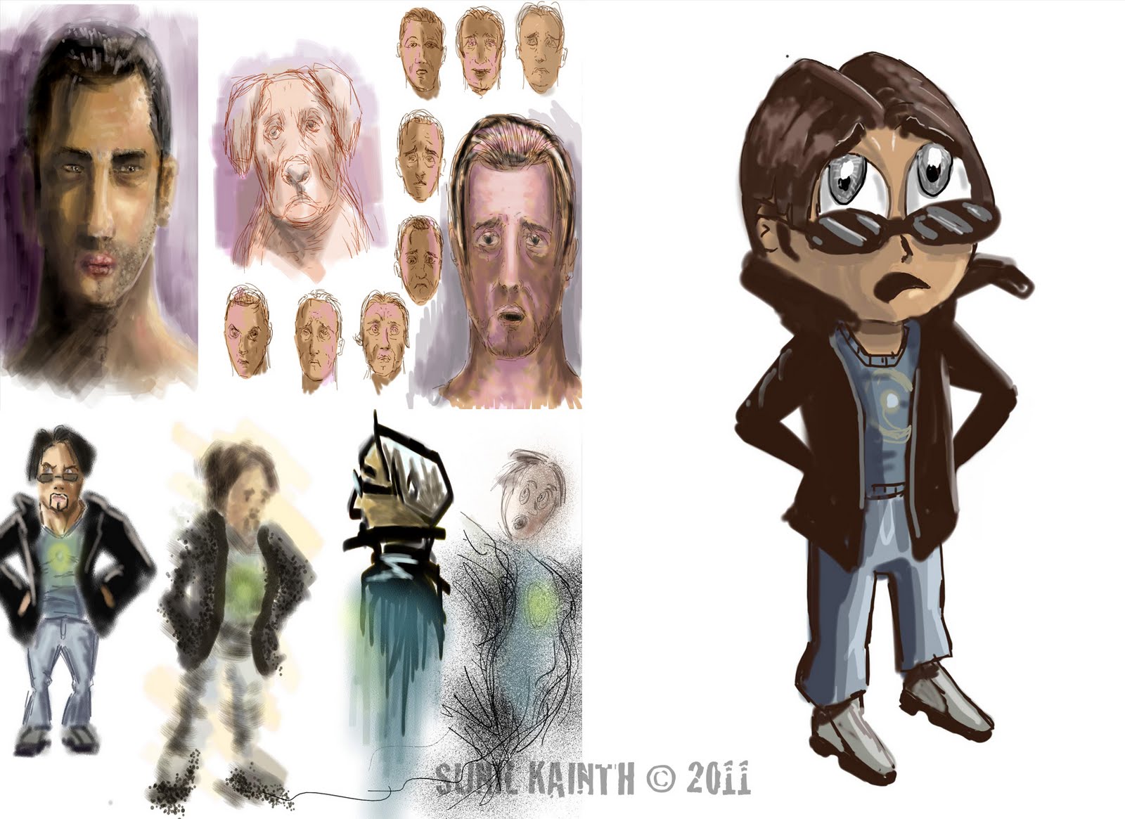 Sunil Kainth - Sketchblog: American gods - Shadows