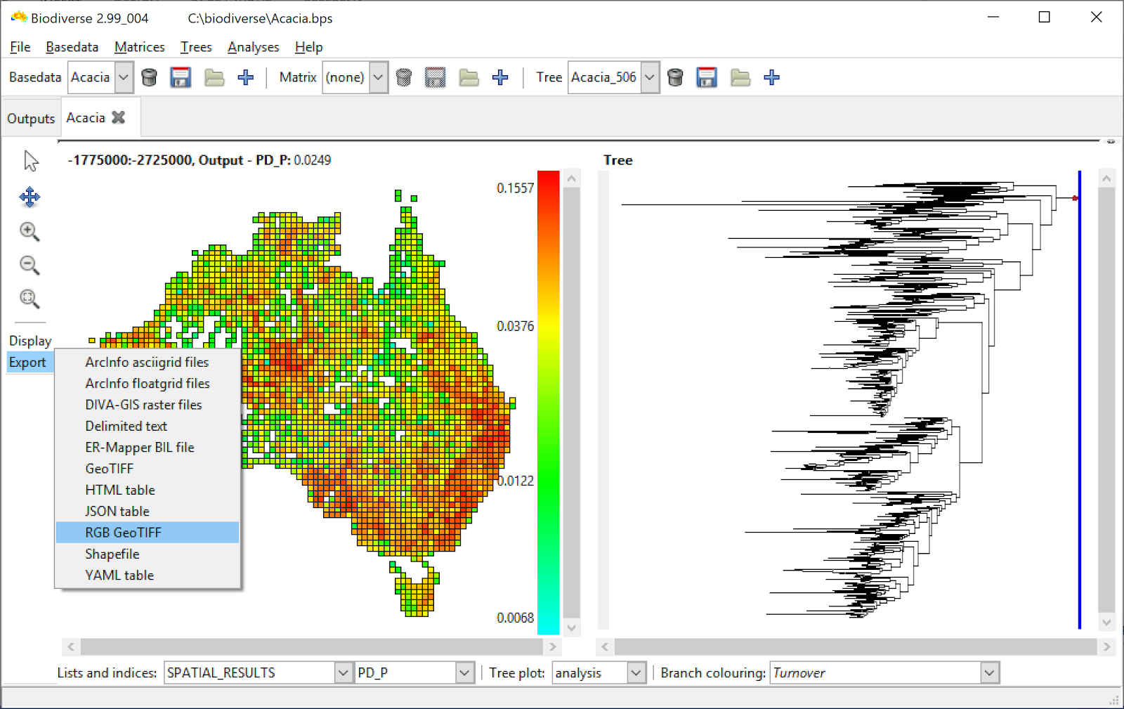 Biodiverse analysis software: Reproduce spatial plots with the same ...