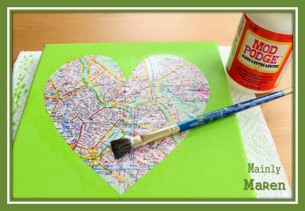 Mainly Maren: Travel Memories: Heart Map Collage