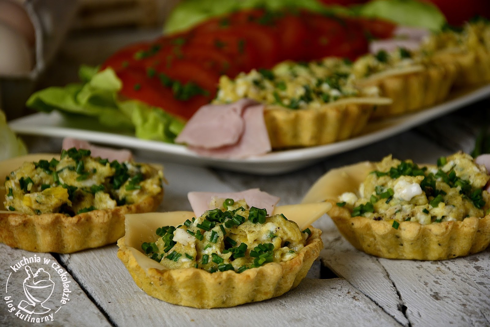 kuchnia w czekoladzie: Mini tarty z jajecznicą