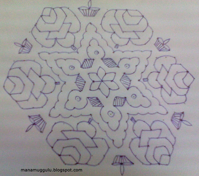 Flower Muggu - MANA MUGGULU