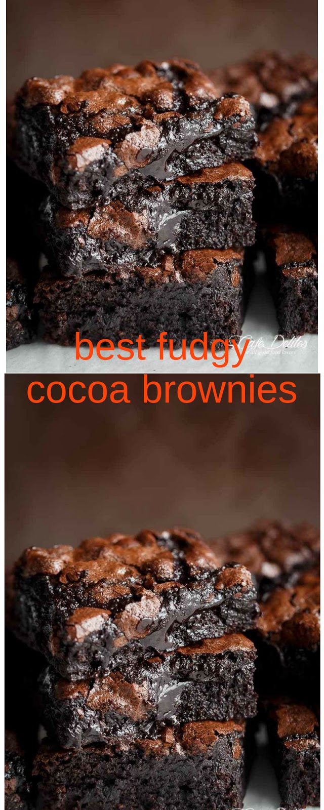 best fudgy cocoa brownies - Velly Cooking