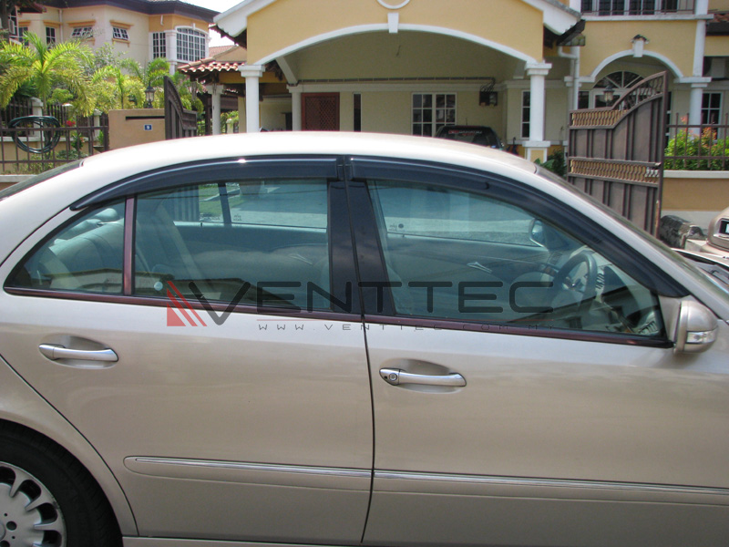 Venttec Door Visor: MERCEDES W211 E-CLASS VENTTEC DOOR / WINDOW VISOR code : VT-S004-MB