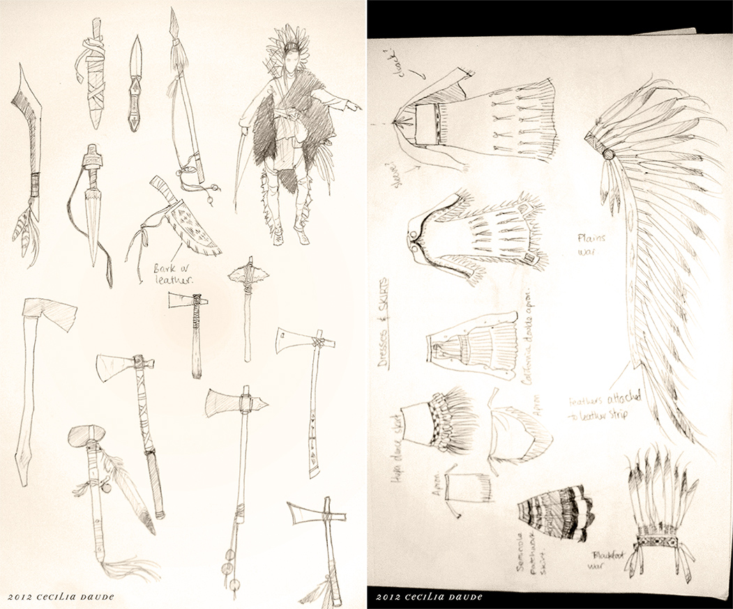 CECILIA'S LITTLE SKETCHBLOG: Weapons and Warriors