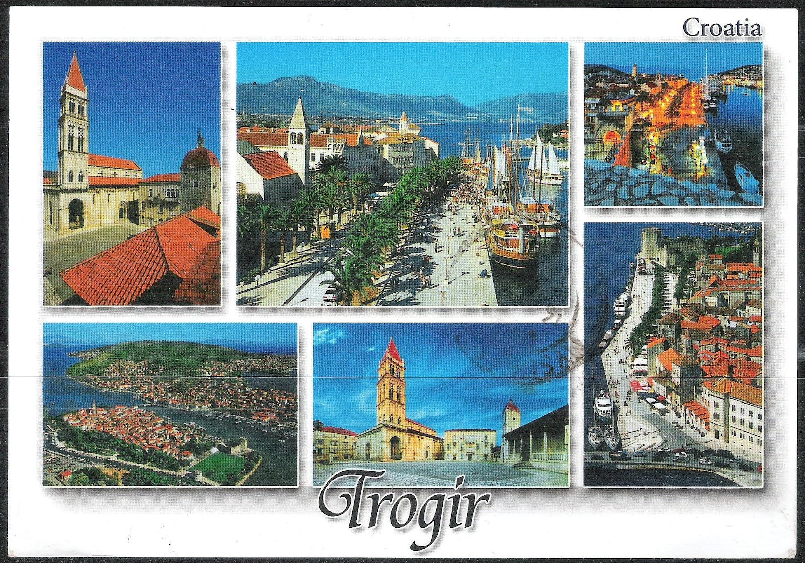 My Postage Stamps Collection: Postcard from Trogir, Croatia
