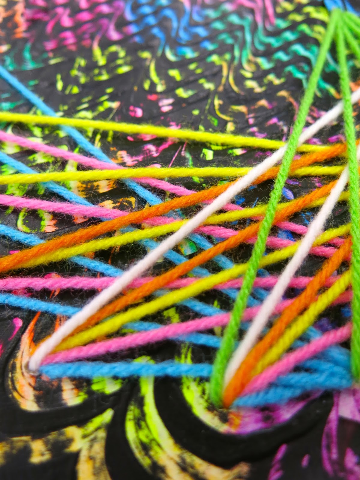 Cassie Stephens: In the Art Room: String Art!