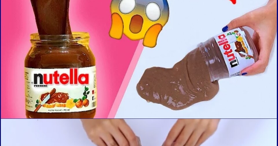 Diy slime de Nutella / feito com Nutella de verdade