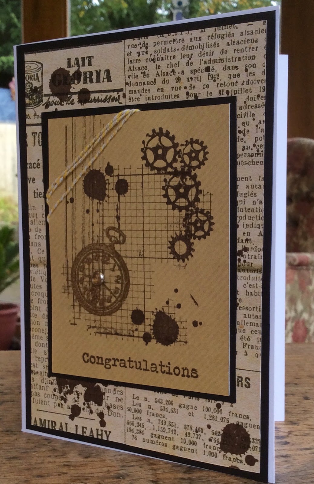 Cats, Cards and Cupcakes: A Gold Watch Retirement card