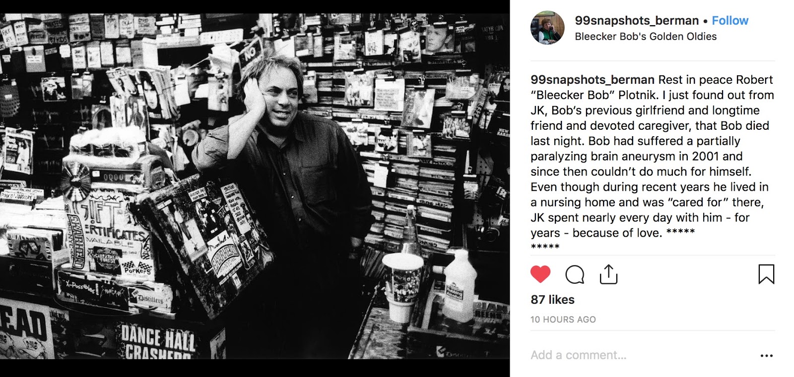 Jeremiah's Vanishing New York: Bleecker Bob