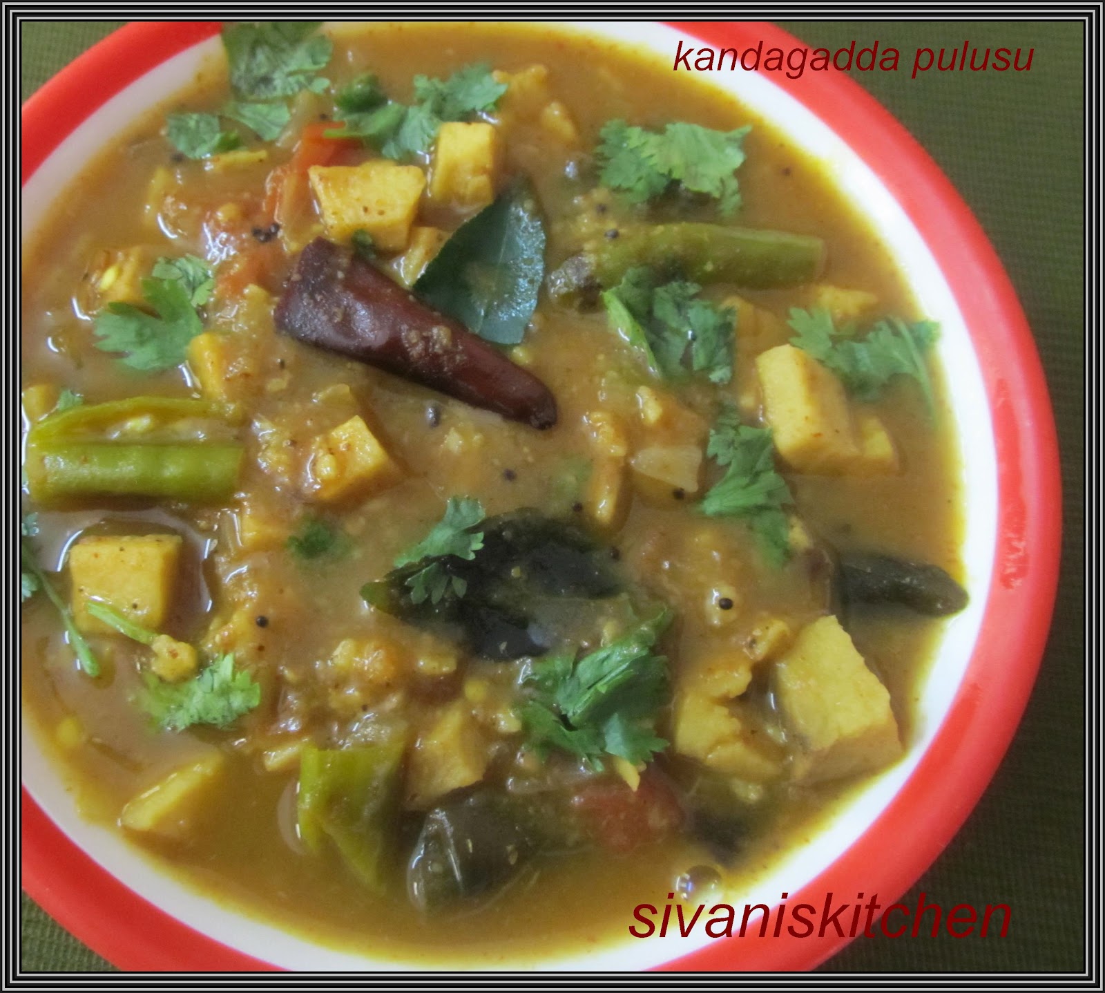 Sivani's Kitchen: Kanda Gadda Pulusu / Elephant Yam Stew