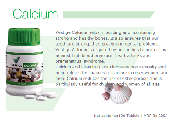 MY VESTIGE: JOINTS AND BONE - CALCIUM