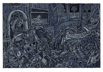 INSIDE THE ROCK POSTER FRAME BLOG: David Welker The Maze Art Print Release
