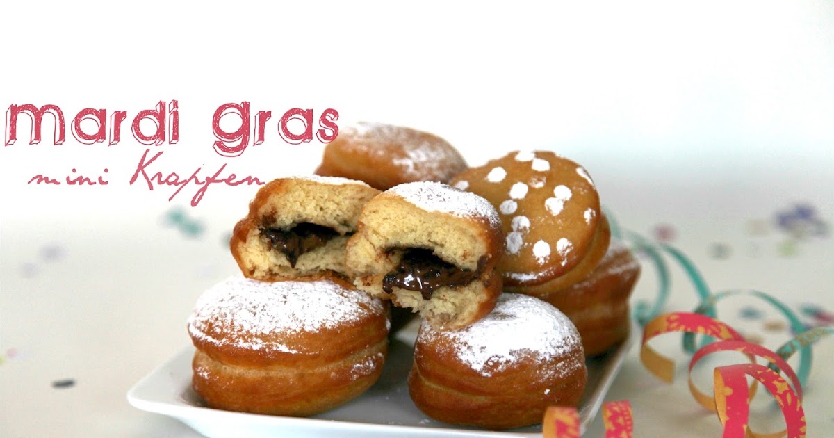 Mardi Gras or Fat Tuesday: Nutella Mini Krapfen | SIMPLY SPRING