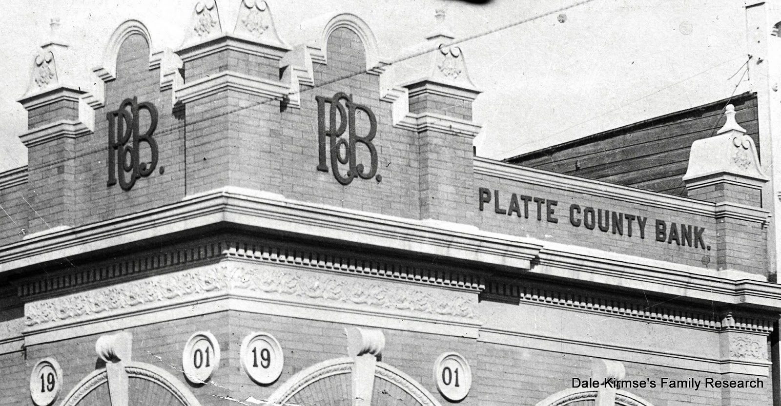 Grandma Brunken's Post Card Album: Platte County Bank