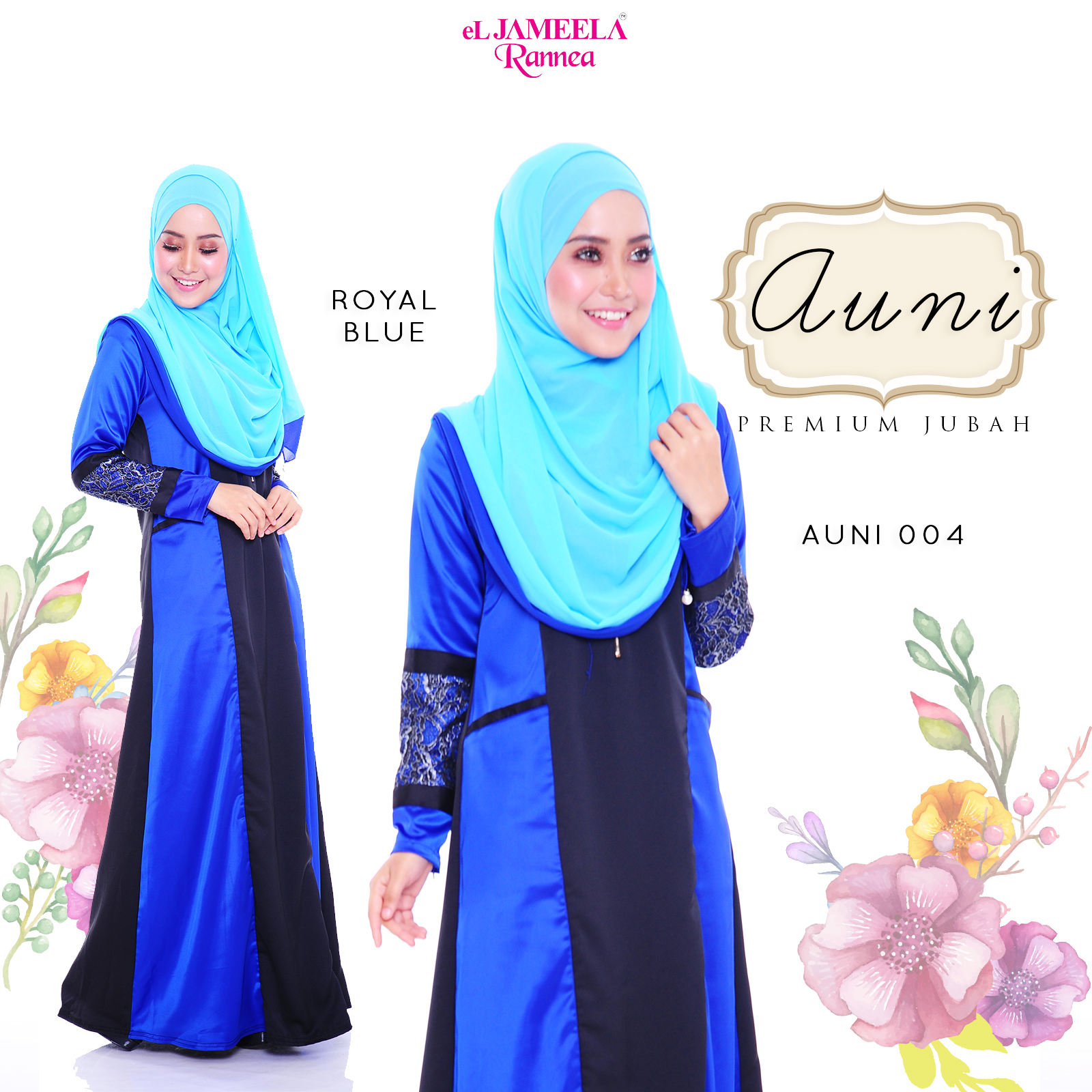 BORONG HOUSE : PEMBORONG PAKAIAN MUSLIMAH&TUDUNG : JUBAH AUNI PREMIUM