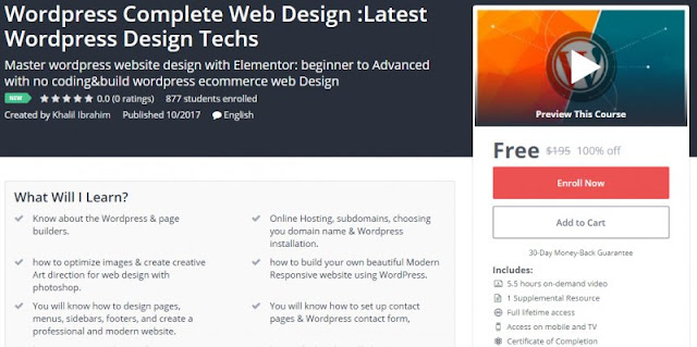 [100% Off] Wordpress Complete Web Design :Latest Wordpress Design Techs ...
