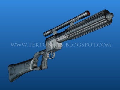 Star Wars Boba Fett Blaster Papercraft | Papercraft Paradise ...