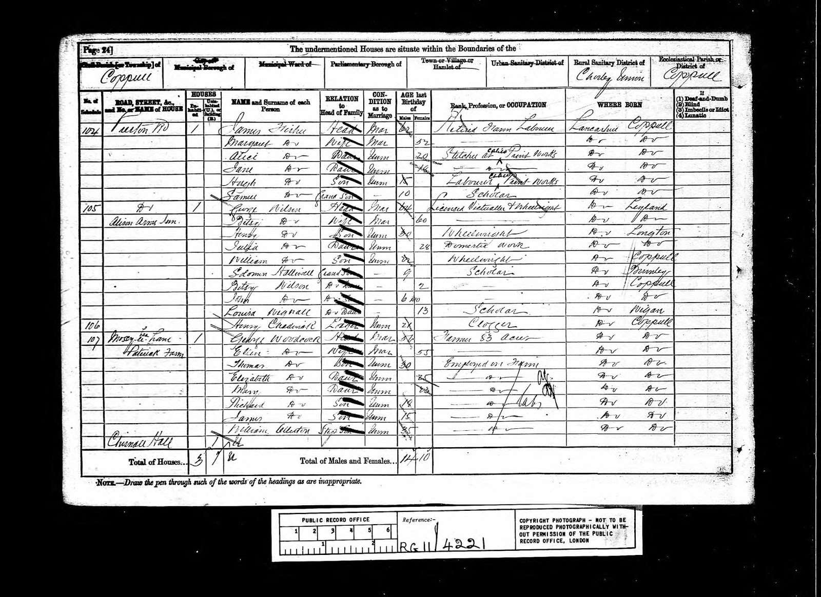 Chorley's Inns and Taverns: Coppull - Alison Arms