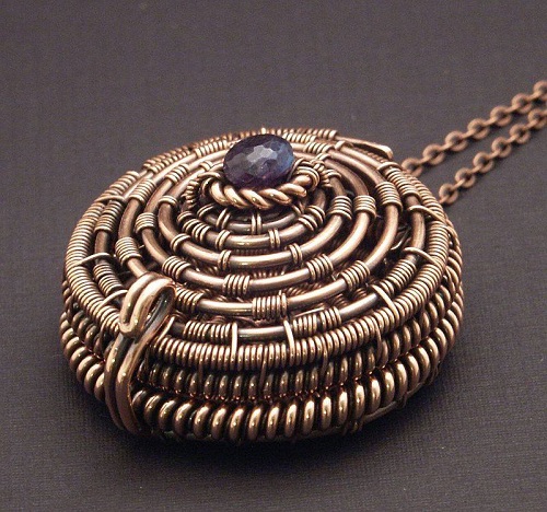 Basket Style Wire Woven Jewelry Designs by Wired Elements / The Beading Gem