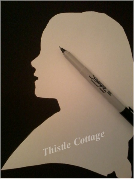 Welcome to Thistle Cottage: Making Shadow Silhouette Portraits
