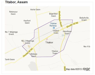 Map of Titabar, jorhat, Assam ~ Titabar Online -A Web publication of ...