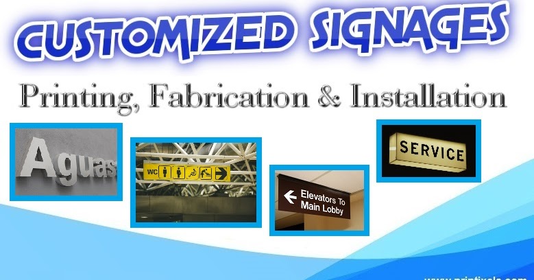 Customized Signages - Printing, Fabrication & Installation | Printixels ...