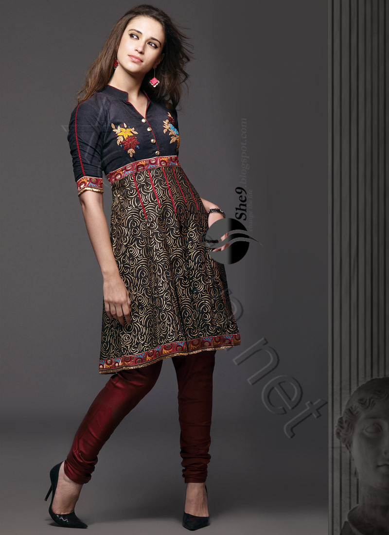 Fashion Girl: Latest Churidar Pajama Designs & Pics