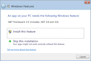 Cara install NET Framework 3.5 Secara Offline Pada windows 8 - Coretanku