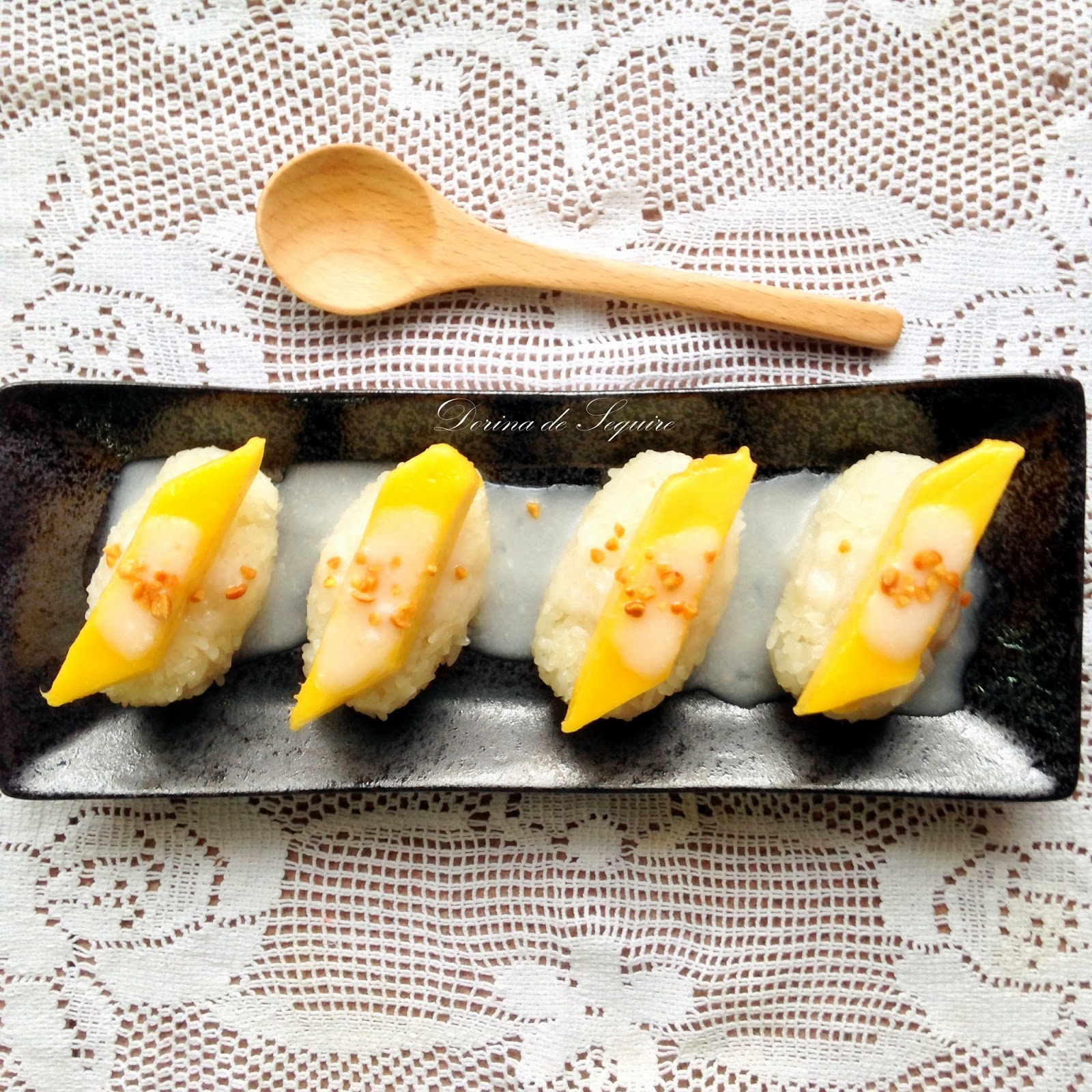 Dorina's Delight™: GLUTINOUS RICE WITH MANGO (PULUT MANGGA)