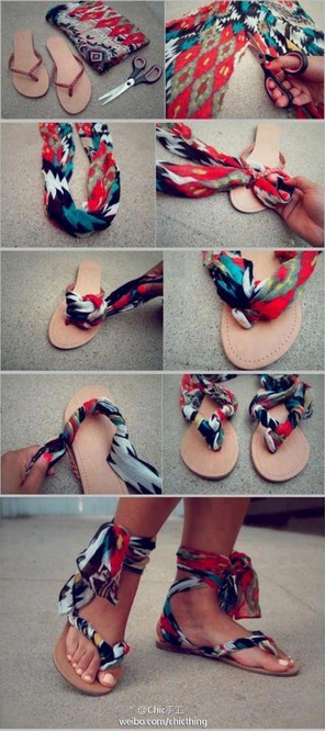The Creative Clique: DIY Sandals