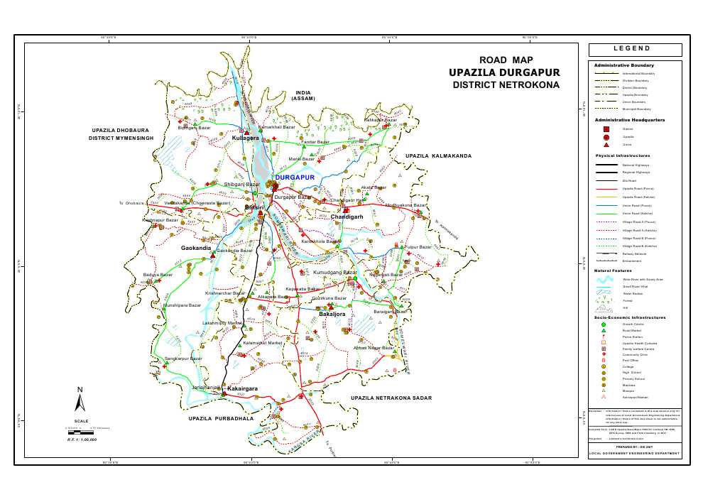 Mouza & Land Use Maps of Durgapur Upazila, Netrokona, Bangladesh ...
